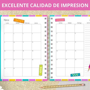 Agenda Escolar 2025 2026 para maestros para imprimir Asistencia ...