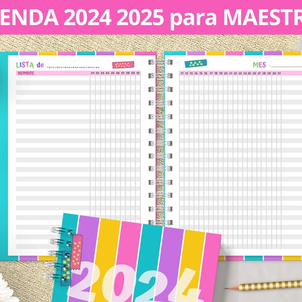 Agenda escolar 2024 2025 - Etsy México