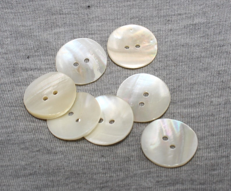 1 Pair Beautiful Natural Mother of Pearl Buttons DIY Crafts - Etsy