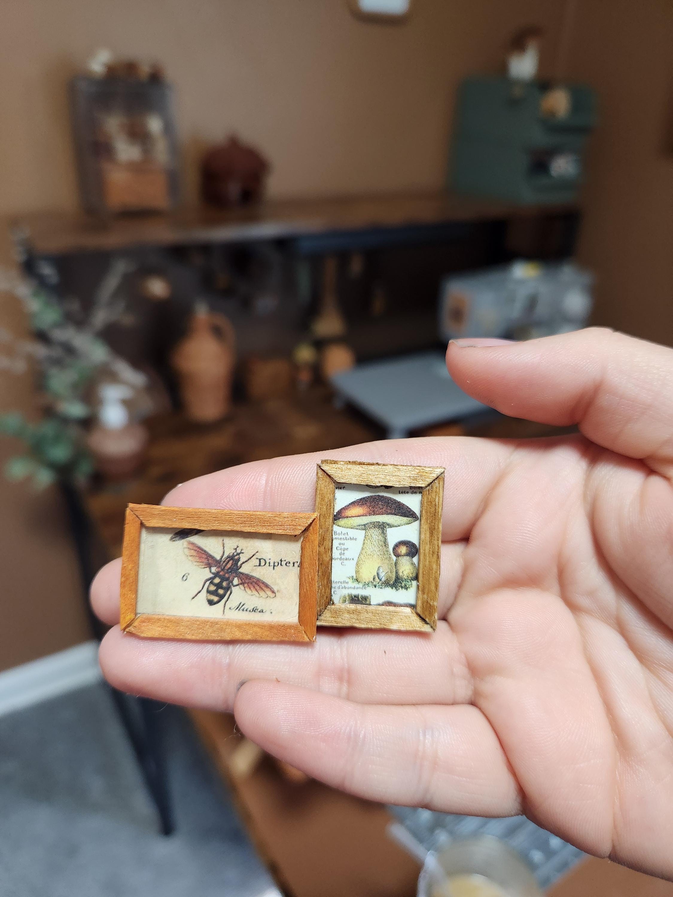 Miniature 1 12th Scale Nature Wooden Picture Frames - Etsy