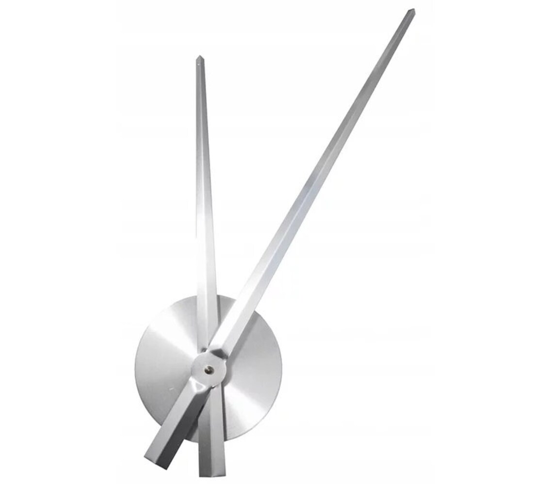 Diy BIG 38,5 SILVER Clock Clockwork Wall Clock Movement for Handicrafts ...