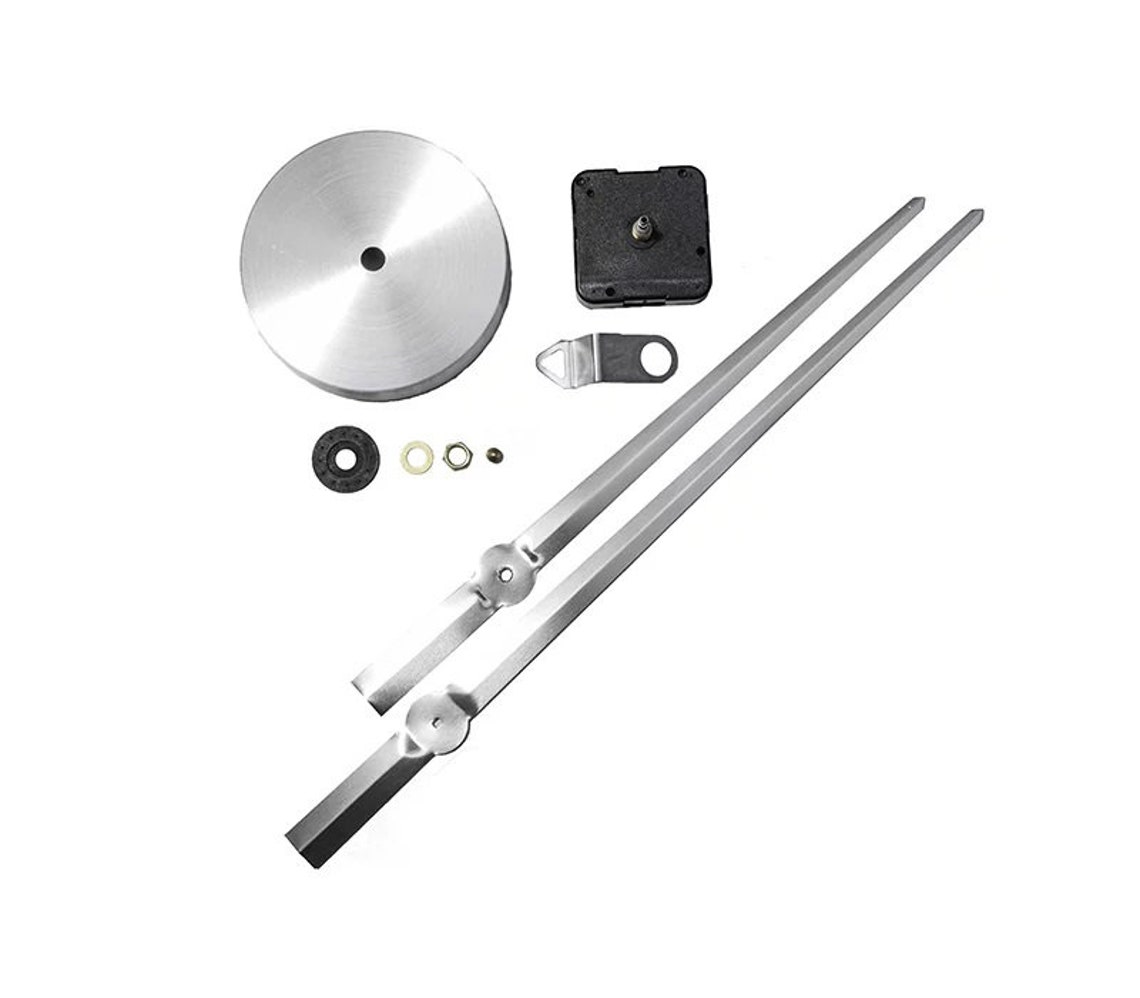 Diy BIG 38,5 SILVER Clock Clockwork Wall Clock Movement for Handicrafts ...