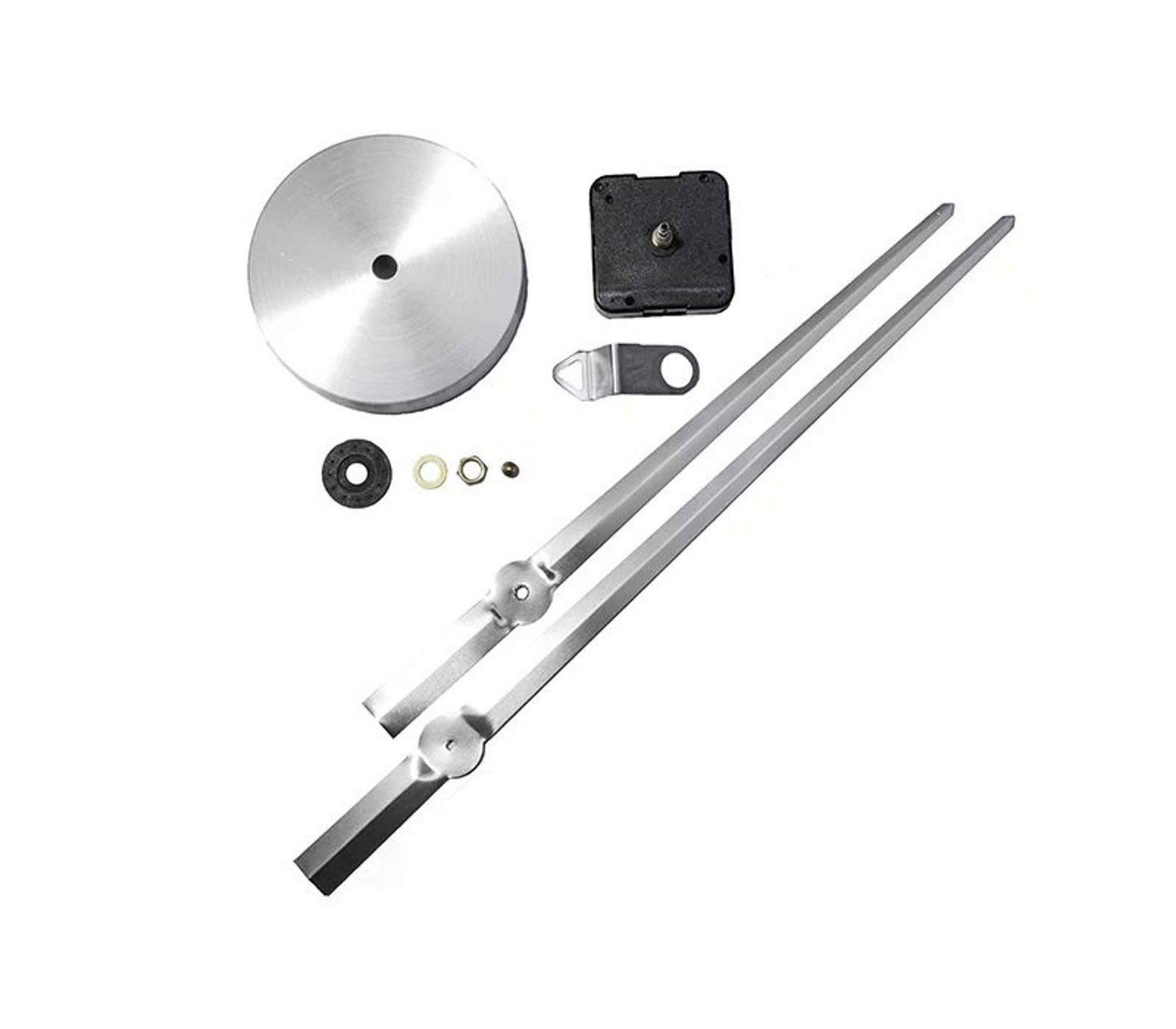 Diy BIG 38,5 SILVER Clock Clockwork Wall Clock Movement for Handicrafts ...