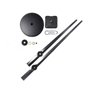 Diy BIG 38,5 BLACK Clock Clockwork Wall Clock Movement for Handicrafts ...