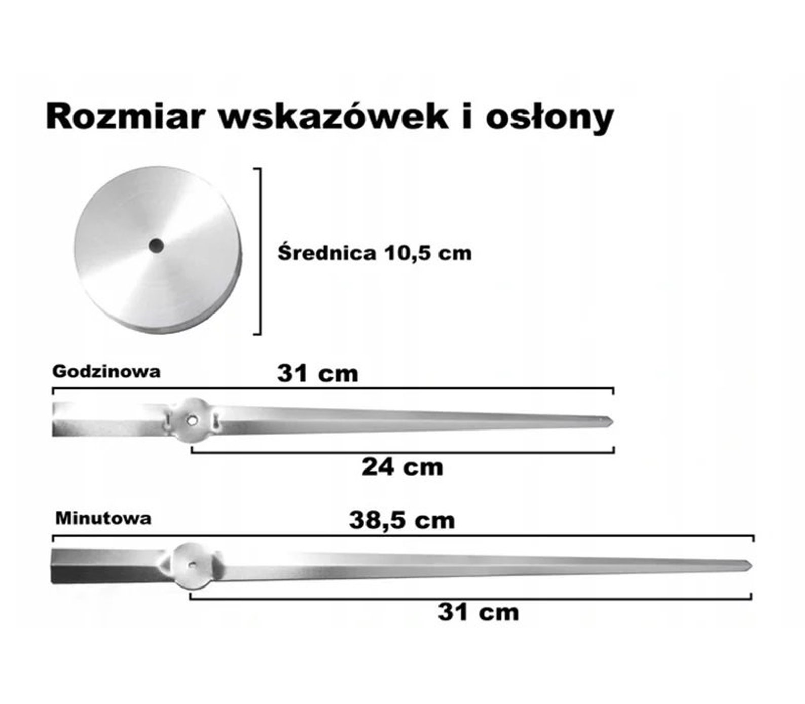 Diy BIG 38,5 SILVER Clock Clockwork Wall Clock Movement for Handicrafts ...