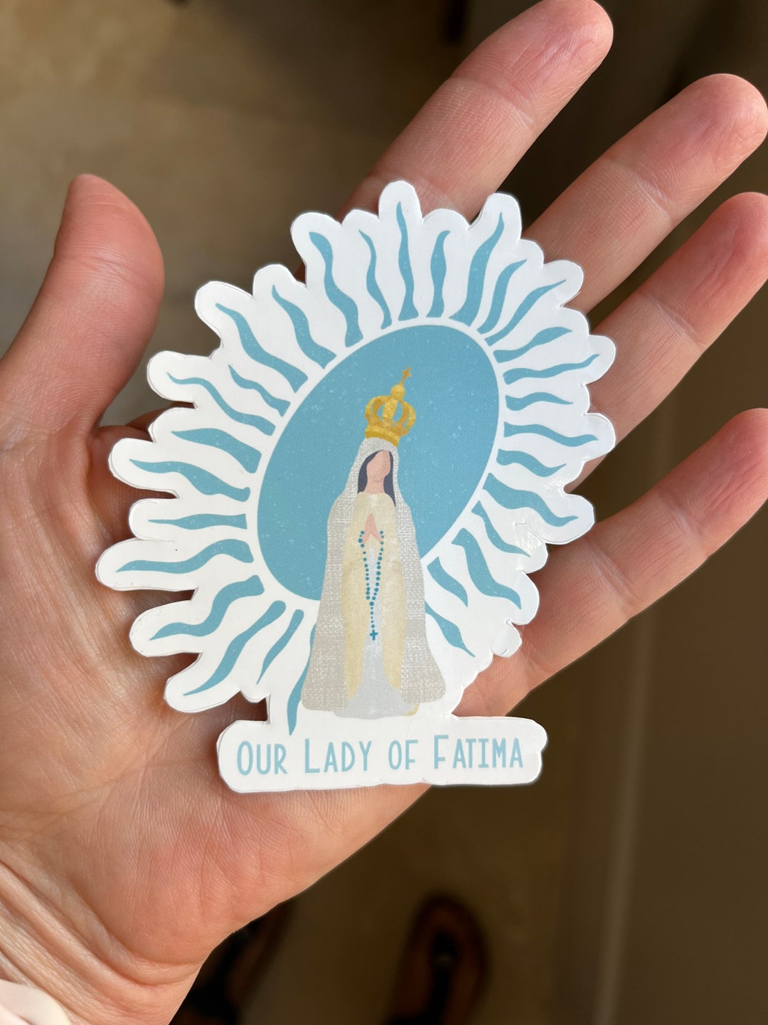 Our Lady of Fatima Sticker Rosary Catholic Saint - Etsy