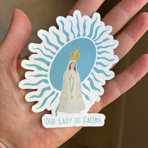 Our Lady of Fatima Sticker Rosary Catholic Saint - Etsy