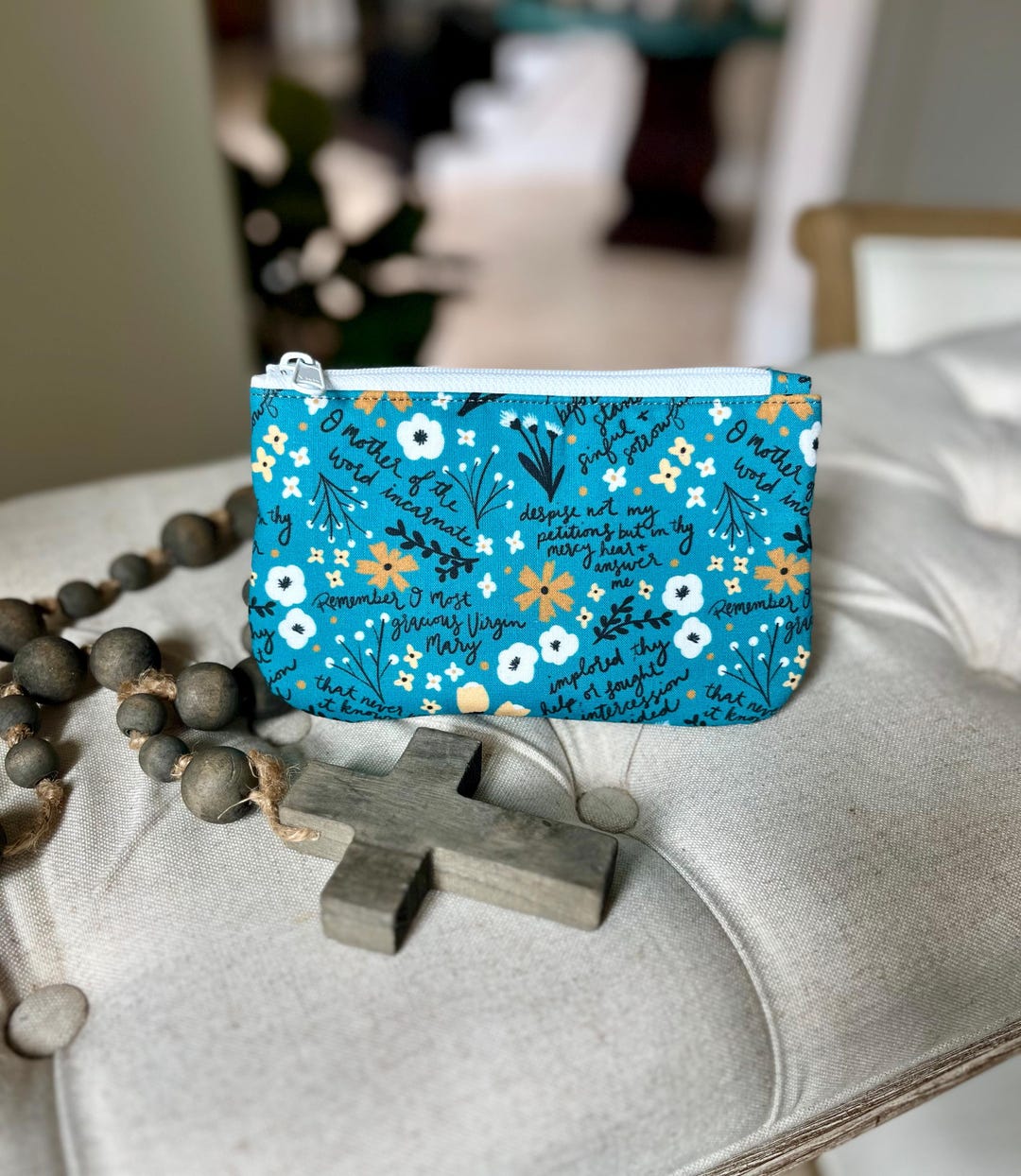 Memorare Prayer Padded Wallet/clutch, Purse, Credit Card and ID ...
