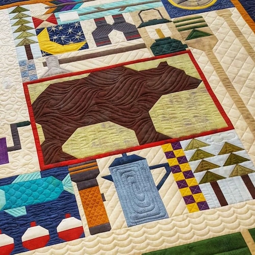 Camping Quilt Pattern Redfish Lake Outdoor Themed Quilt PDF - Etsy