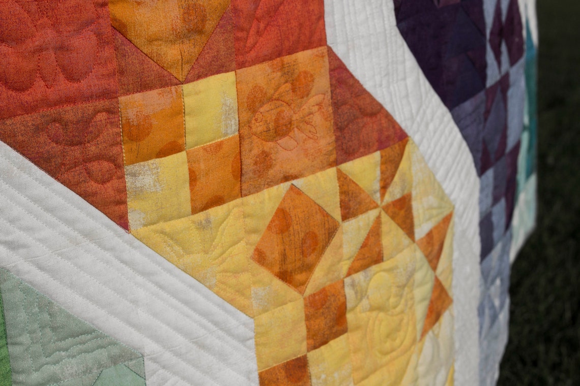 Paintbrush Quilt Pattern: Modern Wet Paint Design (PDF Pattern) - Etsy