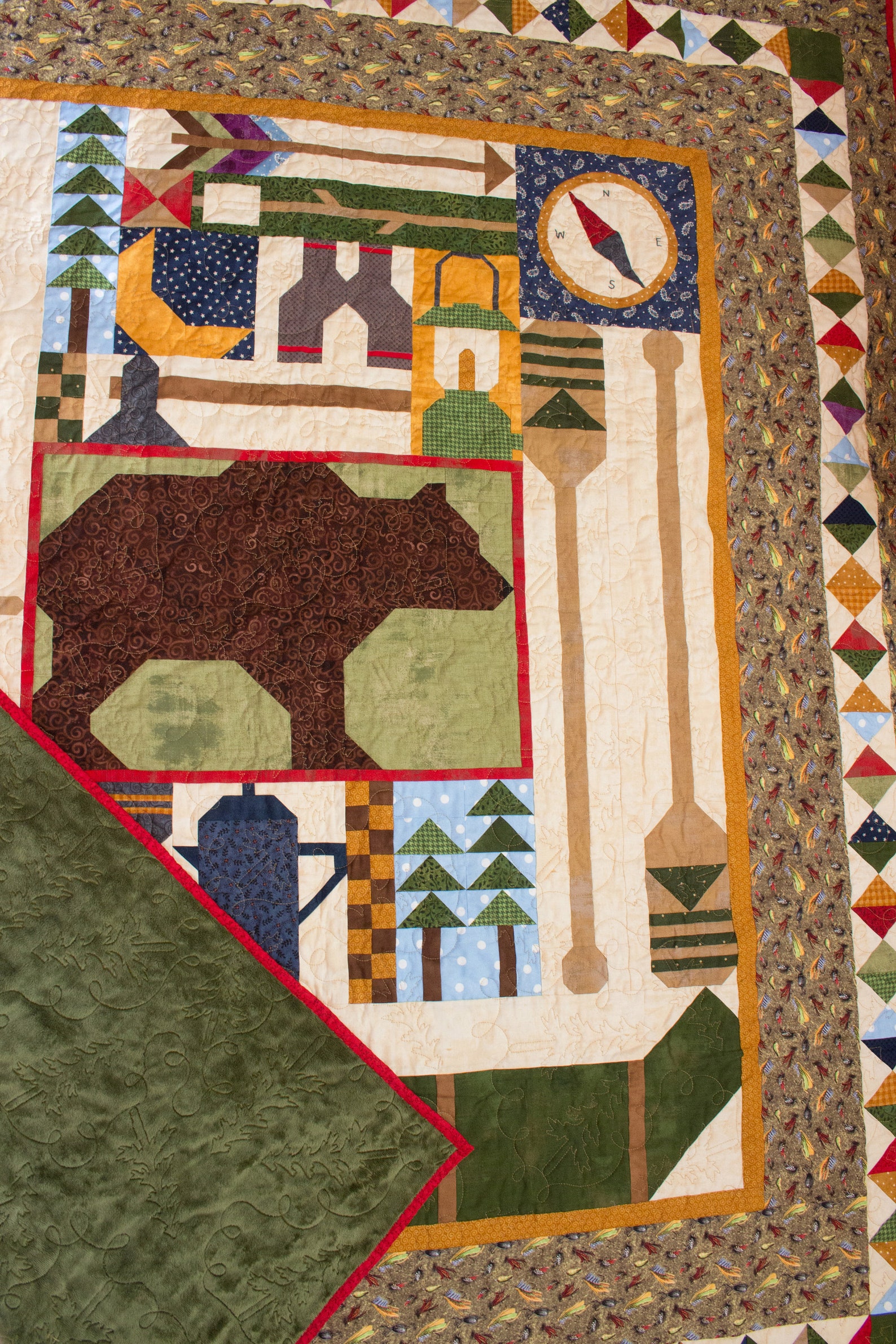 Camping Quilt Pattern, Redfish Lake, Outdoor Quilt Pattern, PDF Quilt ...