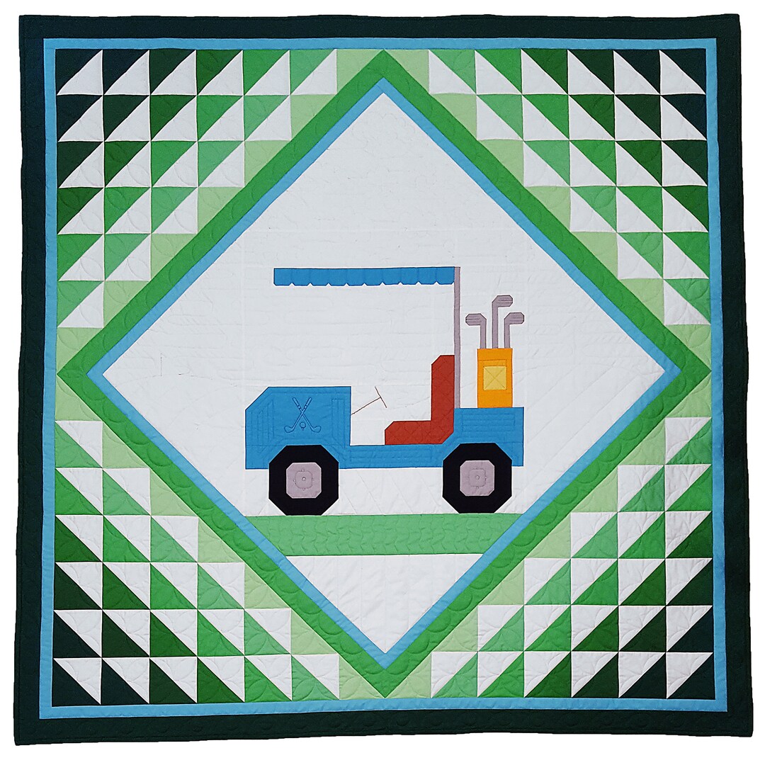 Golf Cart Quilt Pattern: Front Nine Design (PDF Pattern) - Etsy