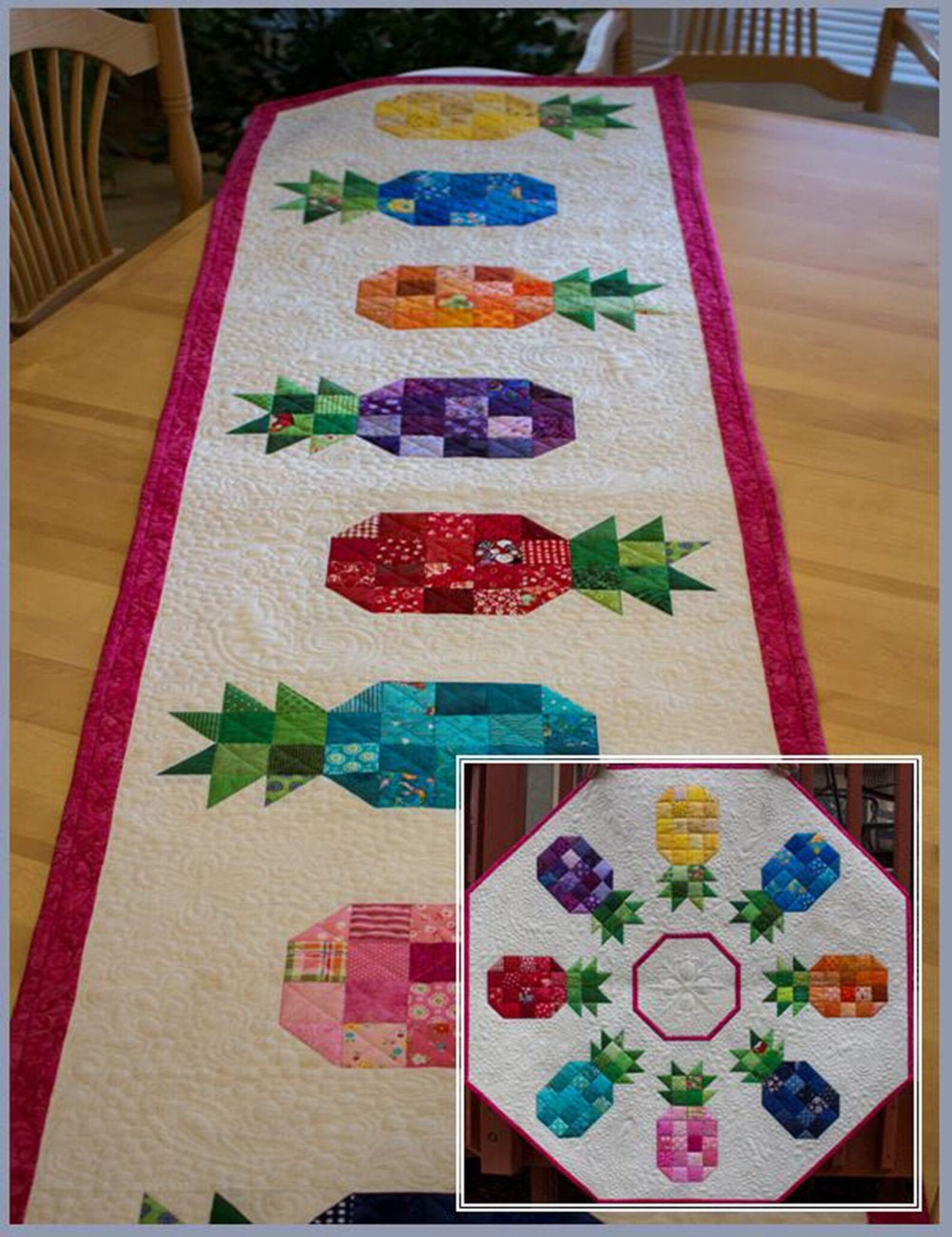 Pineapple Table Runner & Topper Quilt Pattern (PDF Pattern) - Etsy