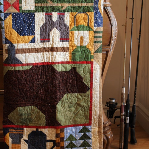 Camping Quilt Pattern Redfish Lake Outdoor Themed Quilt PDF - Etsy