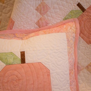 Pink Baby Quilt, Peach Baby Quilt, Baby Shower Gift, Baby Quilt ...