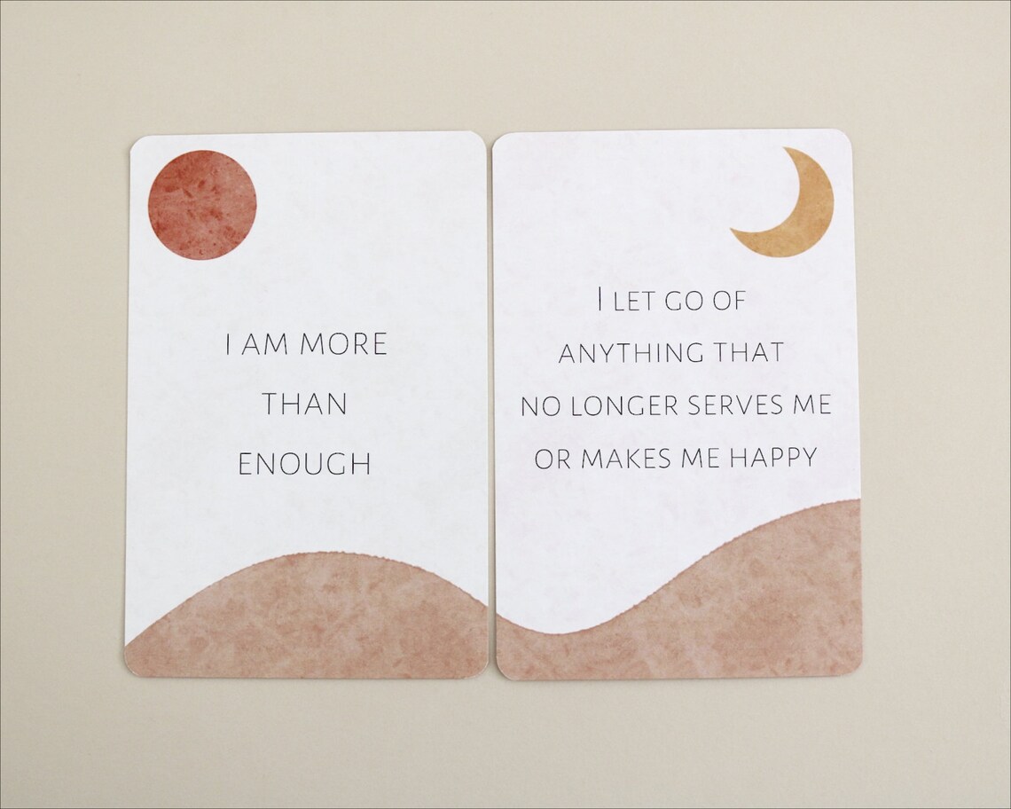 Self-love Positive Affirmation Cards Daily Affirmation Deck - Etsy UK