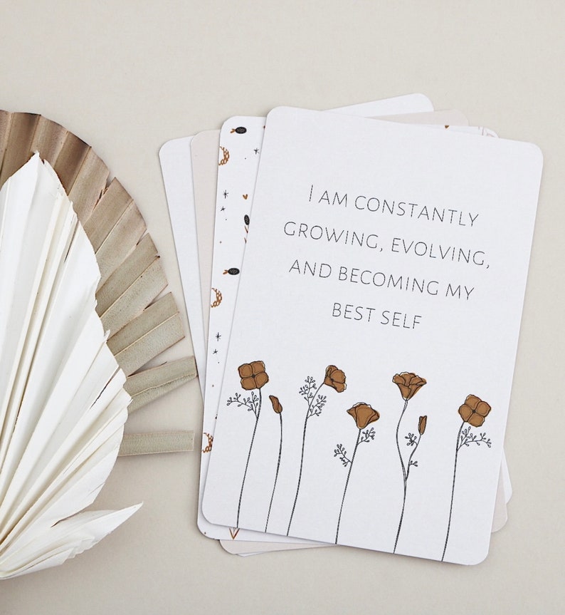 Self Love Positive Affirmation Cards Daily Affirmation Deck Etsy Uk