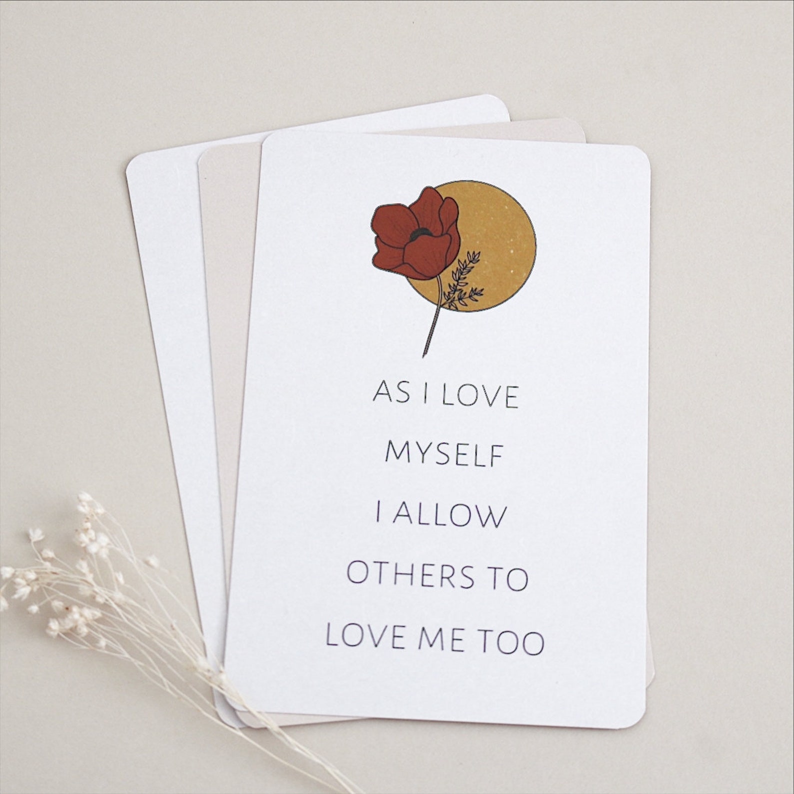 Self-love Positive Affirmation Cards Daily Affirmation Deck - Etsy UK