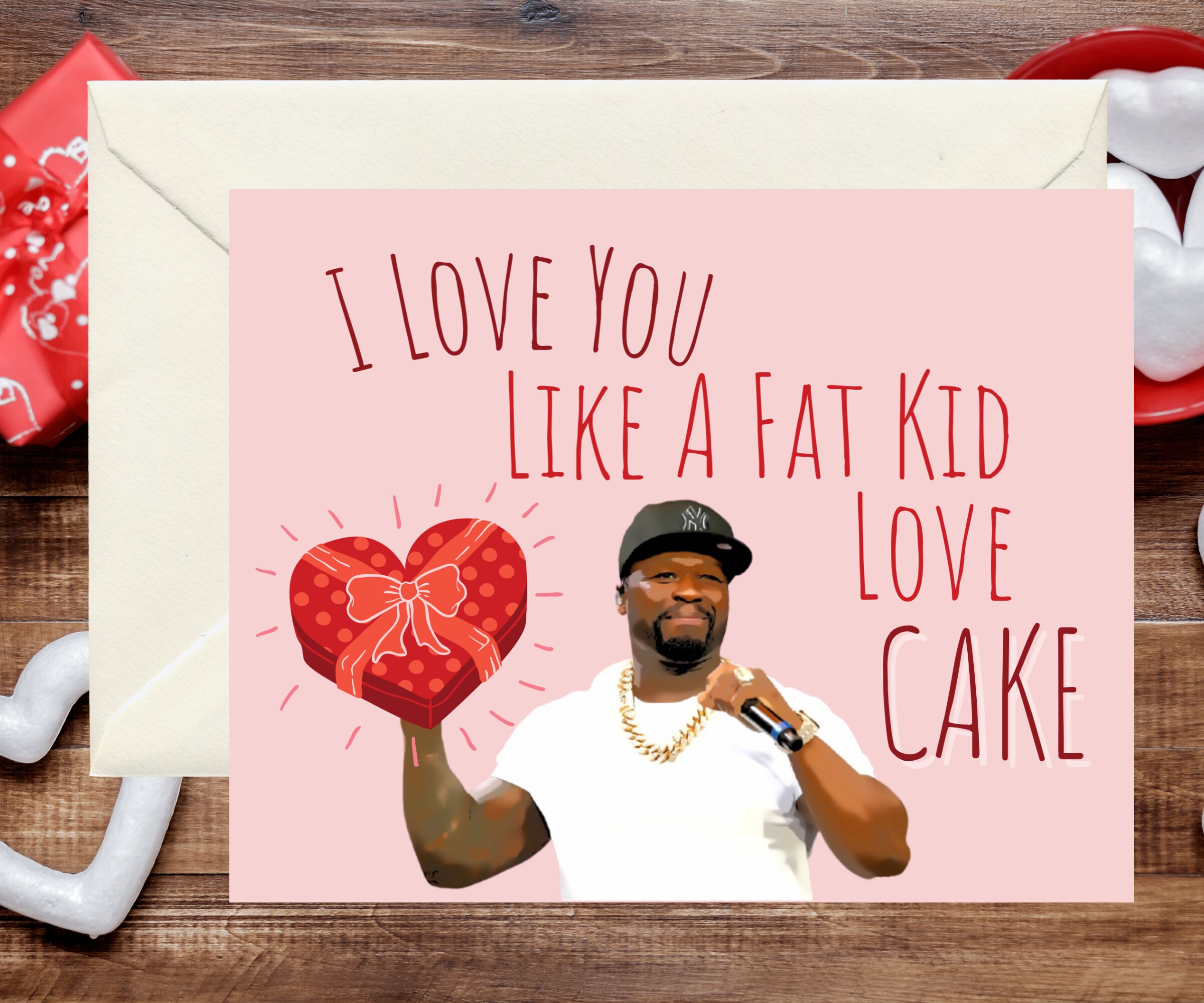 Funny 50 Cent Greeting Card Hip Hop Birthday Anniversary | Etsy