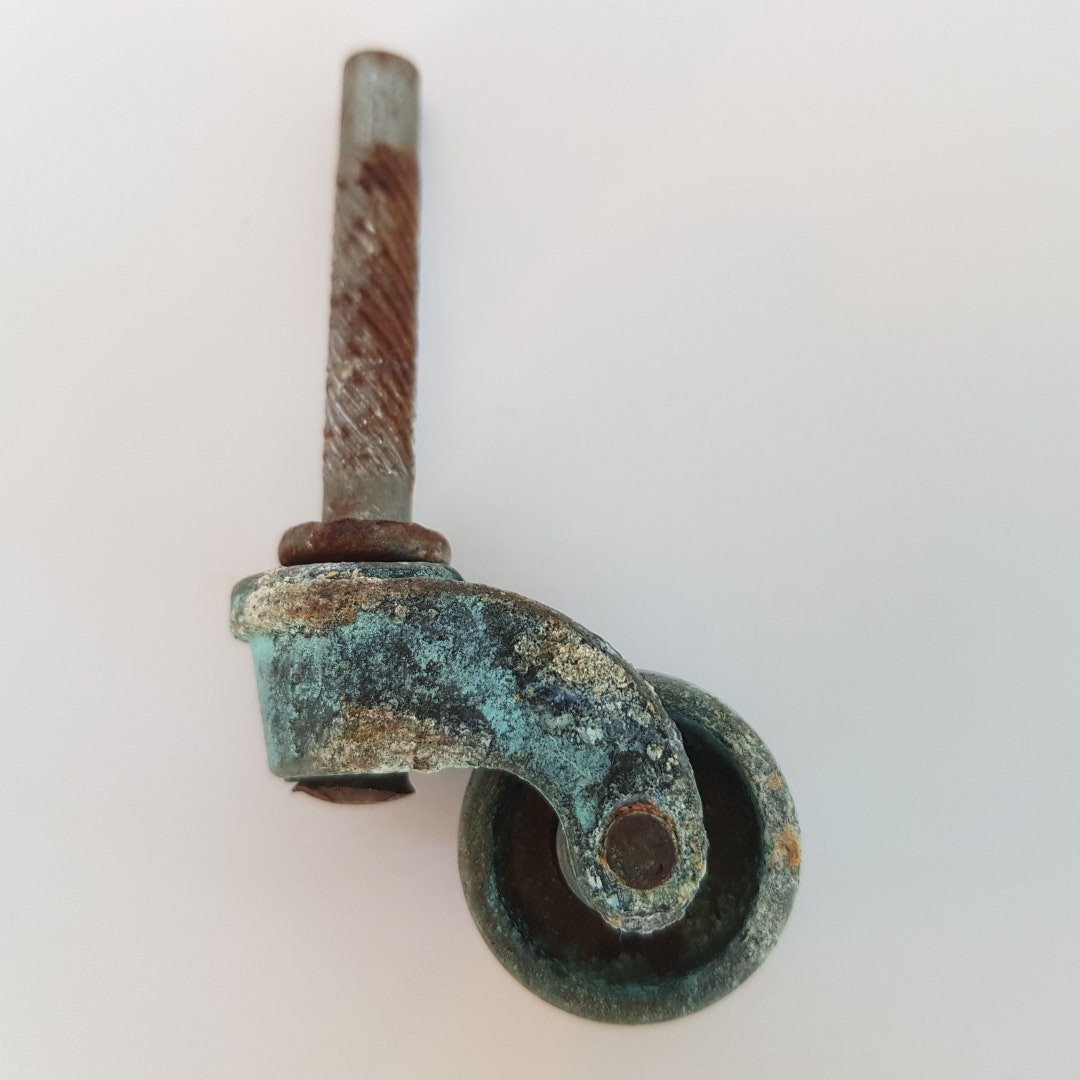 Caster Wheel .75" Diameter Steel Legs Office Chair Steel Silver Gray ...