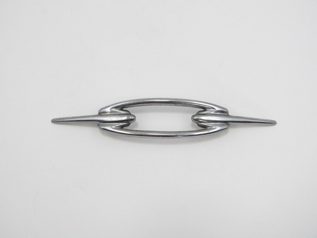 Vintage Mid Century Modern Chrome Drawer Pull 3 Inch Centers Sleek ...