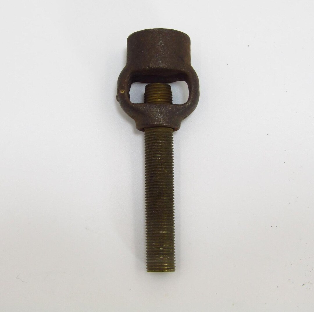 Vintage Screw-on Bolt and Threaded Rod Adapter for Ceiling Mount Light ...