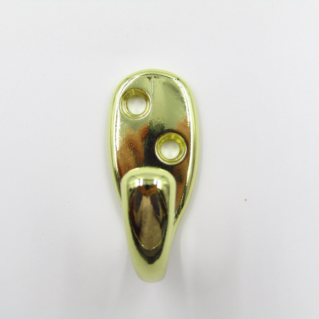 Small Gold Wall Hook – Vintage Style Brass-toned Metal Hook for Purse ...