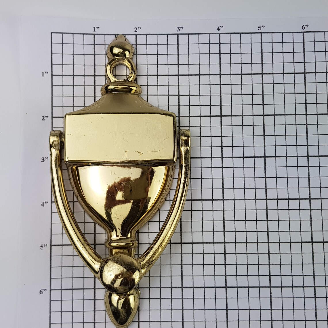 Gold Door Knocker 7 Peep Hole Decorative New Old Stock - Etsy