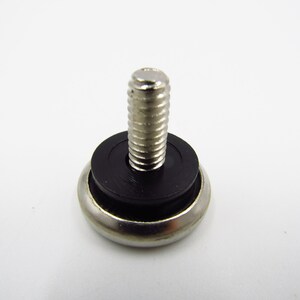 Screw on Metal Foot Threaded Stem Glide 7/8" High Adjustable Pad Floor ...