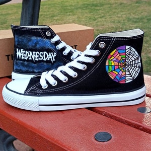 Wednesday Addams Custom Shoes Wednesday Personalized Daughters Gifts ...