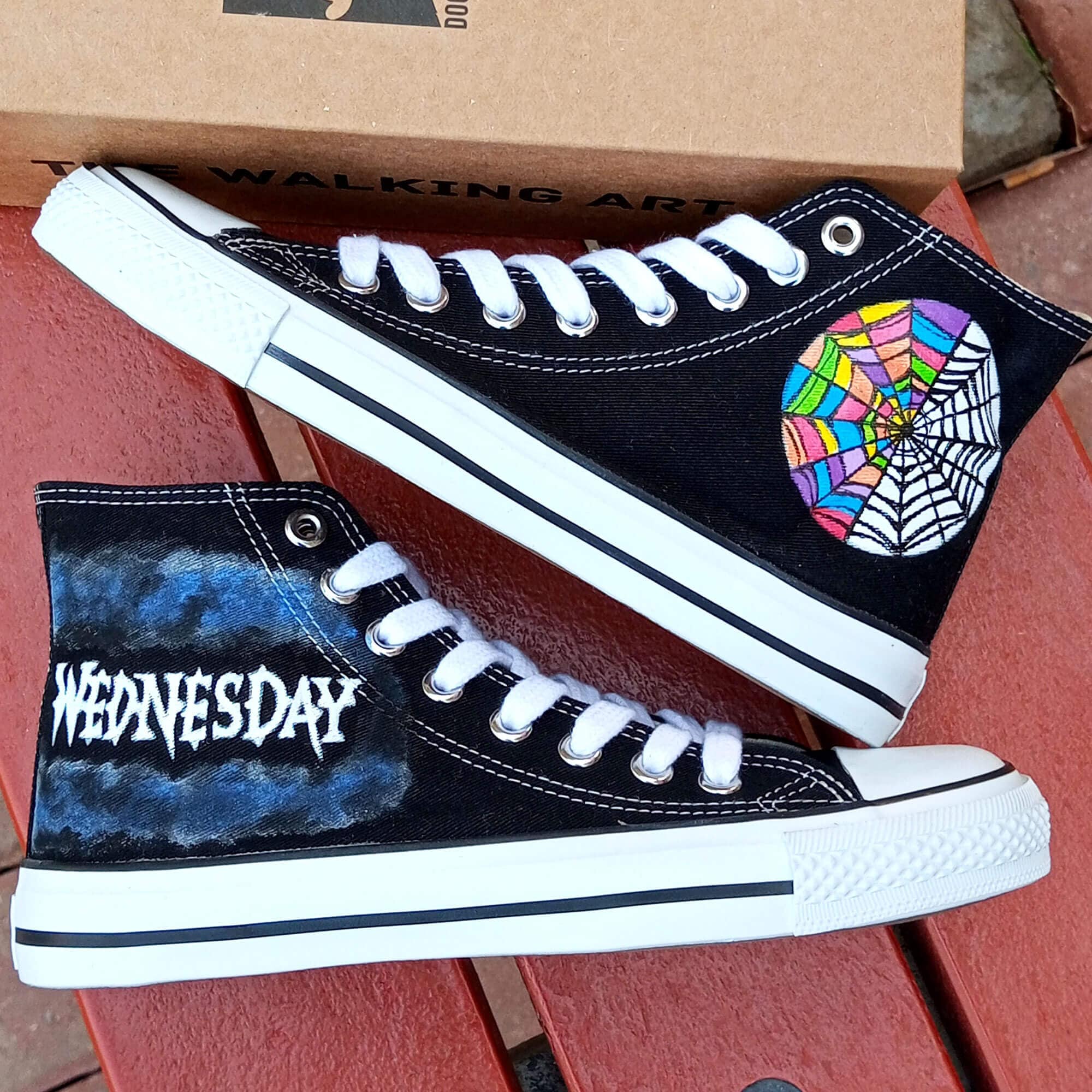 Wednesday Addams Custom Shoes Wednesday Personalized Daughters Gifts ...