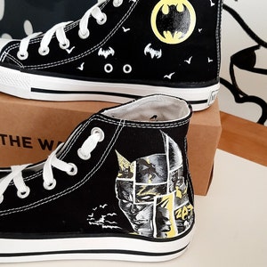 Batman Beyond Custom Shoes Men Batman Gifts High Top Sneakers Boyfriend ...