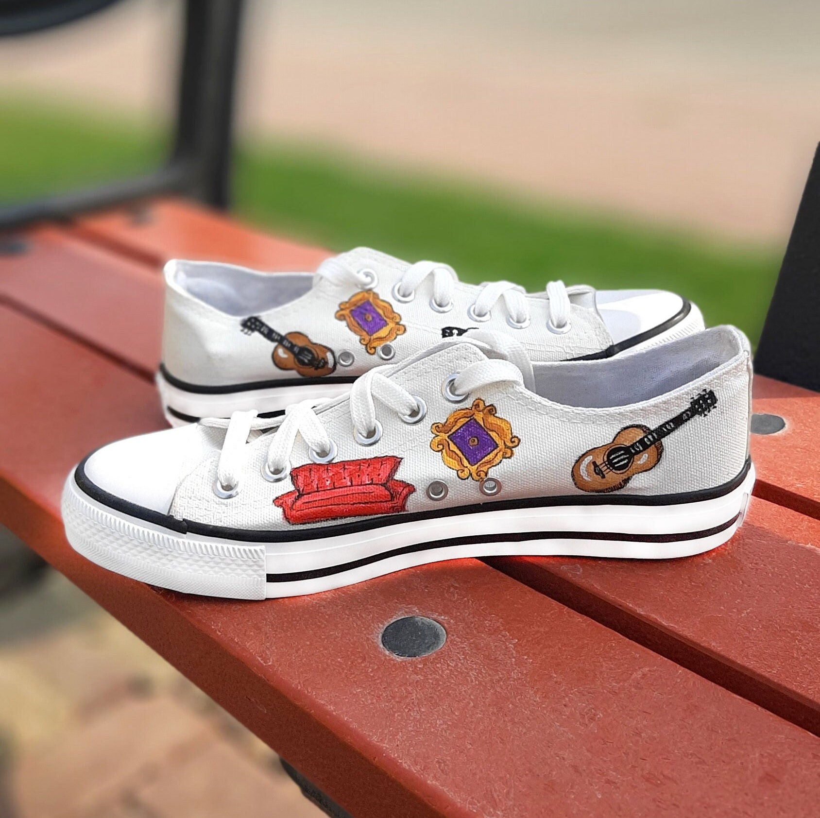Friends Tvshow Gifts Custom Painted Sneakers for Best Friend Gift Ideas ...