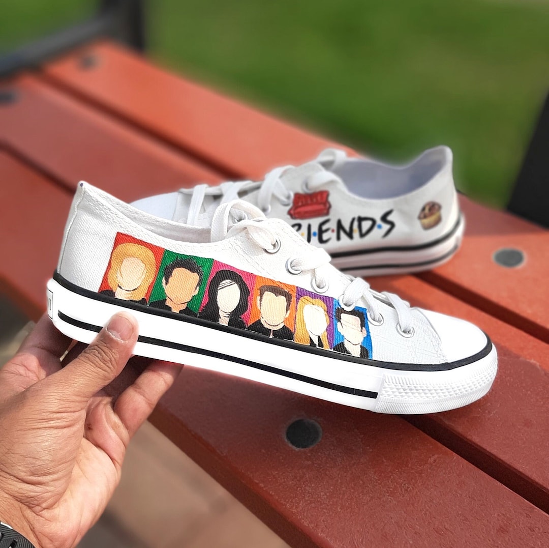 Friends Tvshow Gifts Custom Painted Sneakers for Best Friend Gift Ideas ...