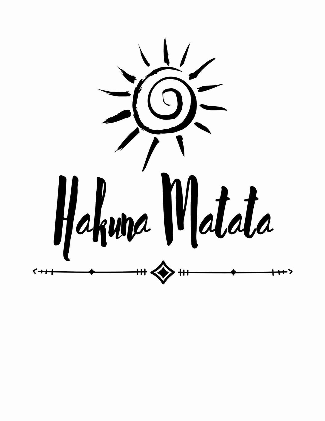 Printable Hakuna Matata - Etsy