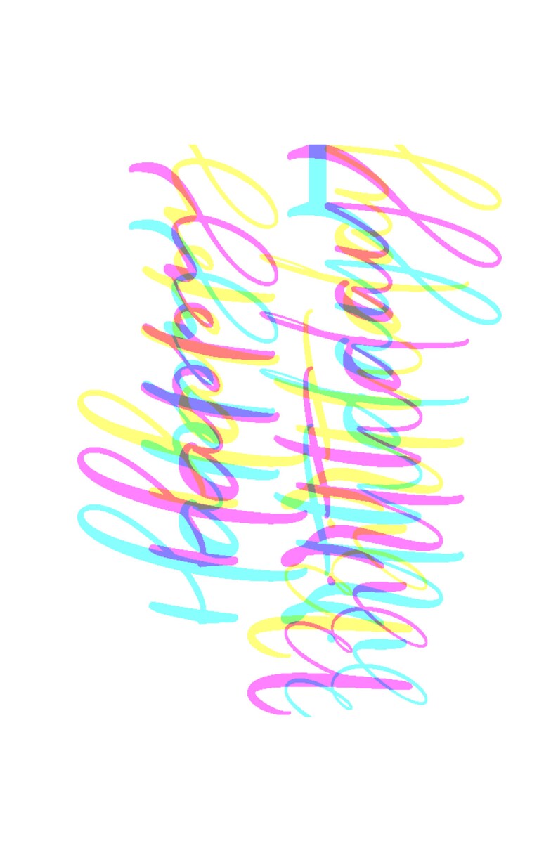 Printable Happy Birthday Trippy - Etsy