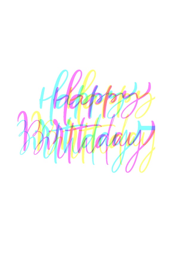 Printable Happy Birthday Trippy | Etsy