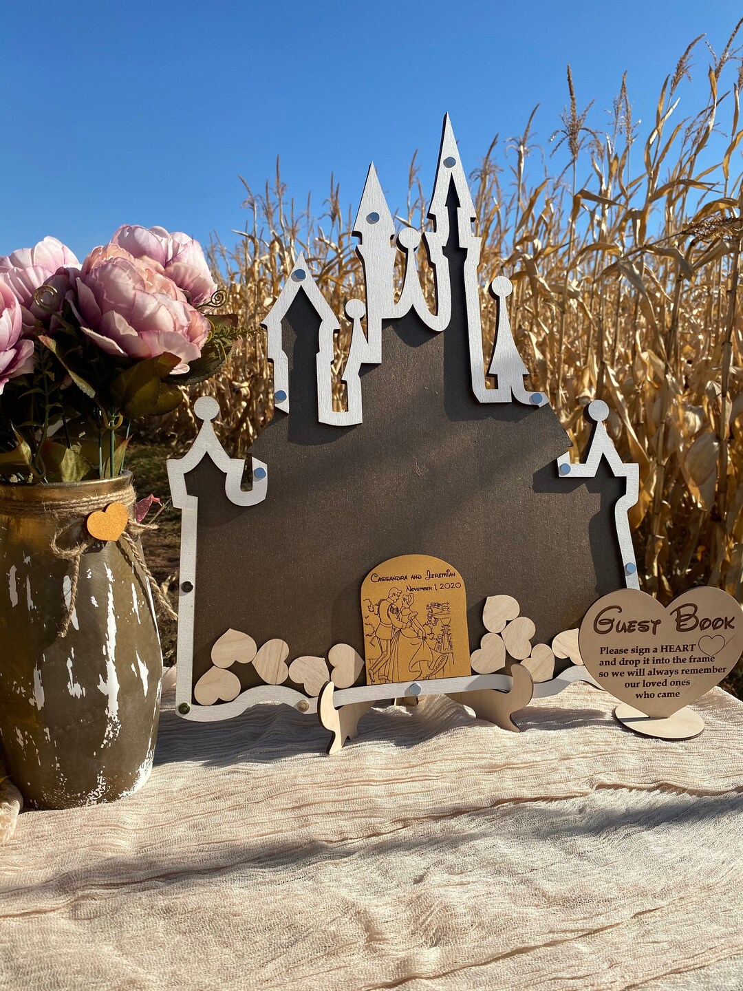 Cinderella Castle Wedding Guest Book Alternative, Cinderella Wedding ...