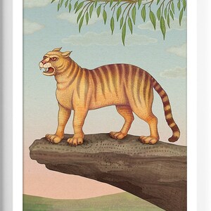 Queensland Tiger, Cryptid Art Print, Cryptids Art, Cryptid Artwork ...