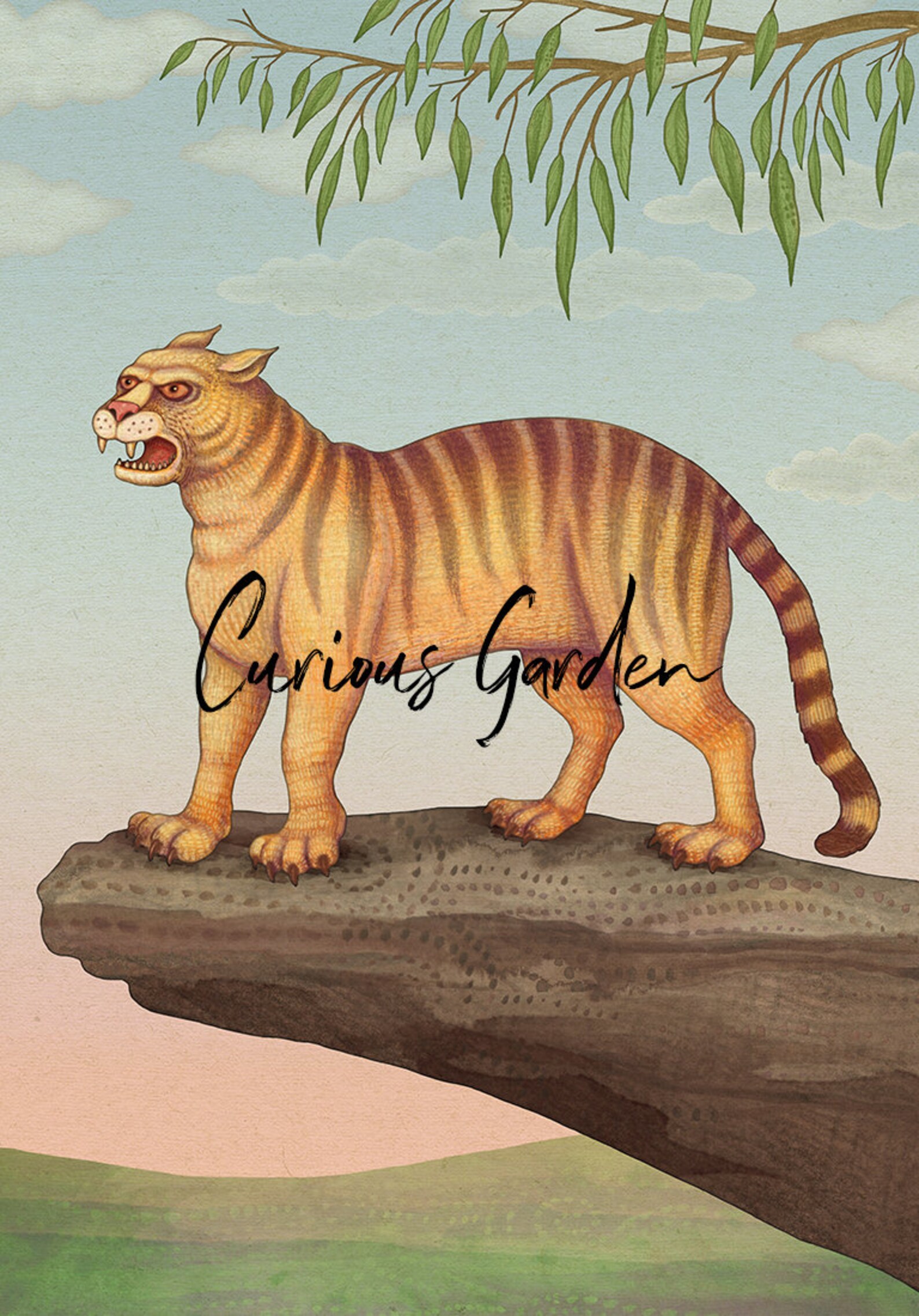 Queensland Tiger Cryptid Art Print - Etsy
