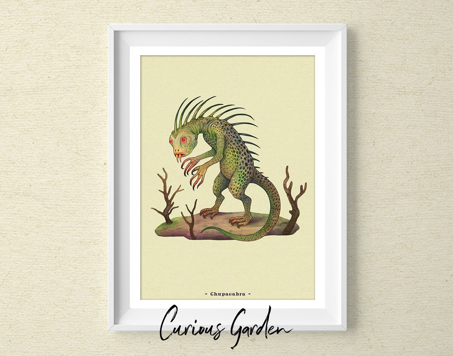 Chupacabra, Cryptid Art Print, Cryptids Art, Cryptid Artwork, Cryptozoology - Etsy
