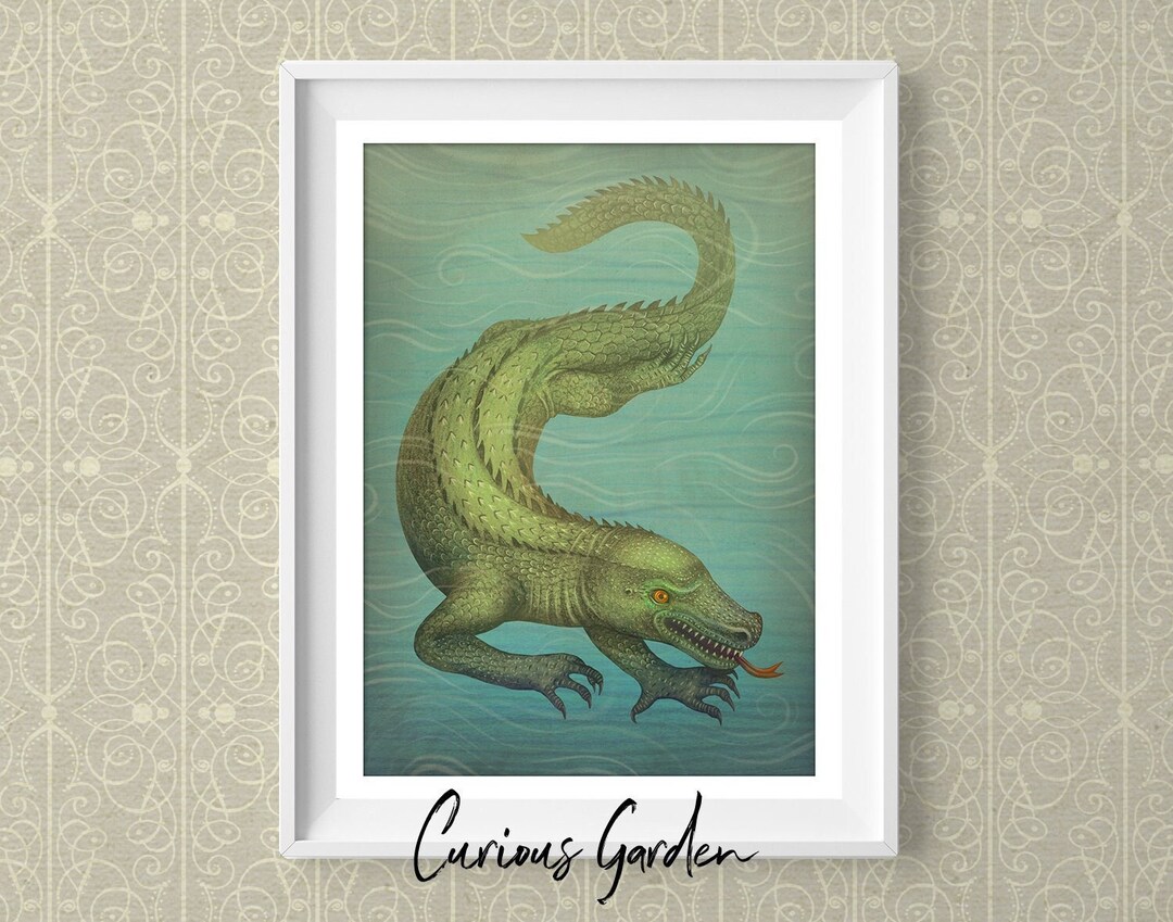 Buru Cryptid Art Print: Aquatic Cryptozoology Artwork - Etsy