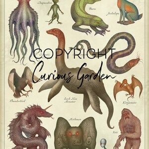 Cryptids, Cryptid Art Print, Cryptids Art, Cryptid Artwork ...