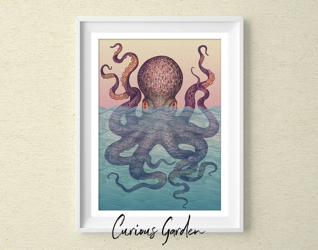Kraken, Cryptid Art Print, Cryptids Art, Cryptid Artwork, Cryptozoology - Etsy