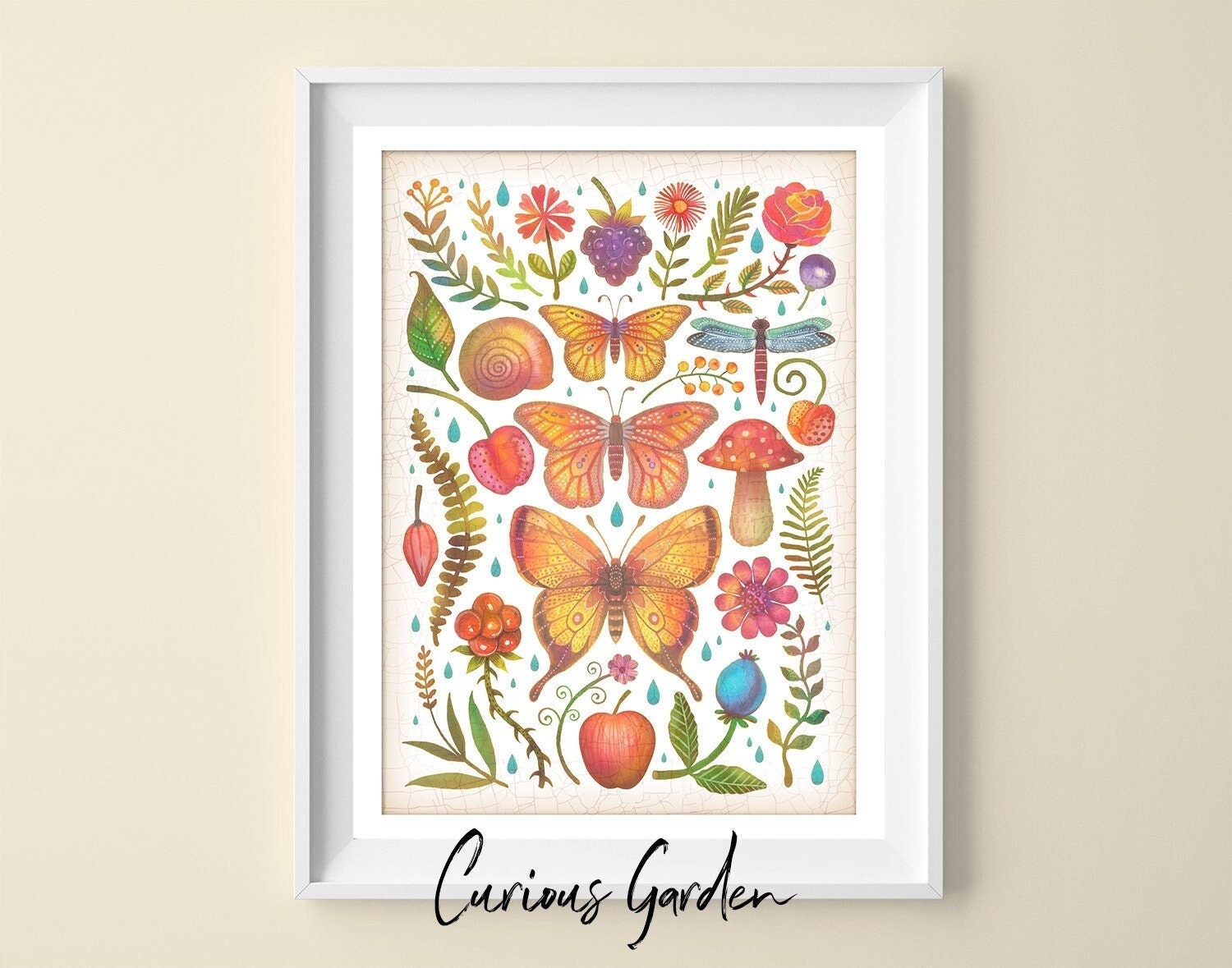 Summertime - Art Print, Wall Art, Summer Vibes, Watercolors - Etsy