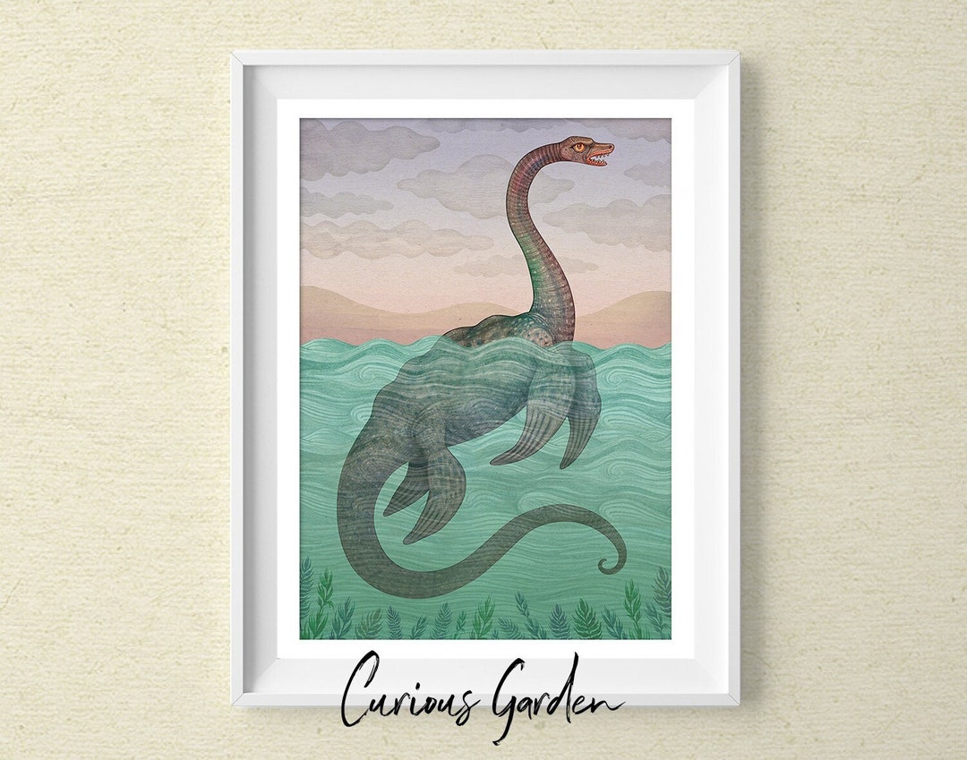 Loch Ness Monster, Nessie, Cryptid Art Print, Cryptids Art, Cryptid Artwork, Cryptozoology - Etsy