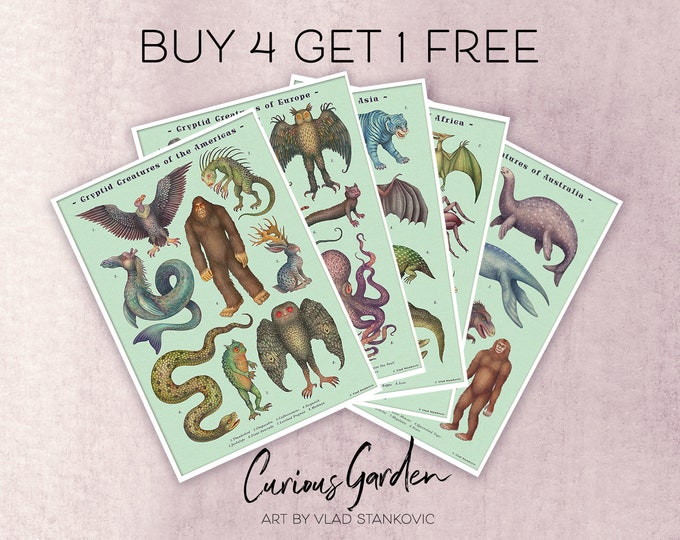 Famous Cryptids of Ontario 8 X 10 Print - Etsy Canada