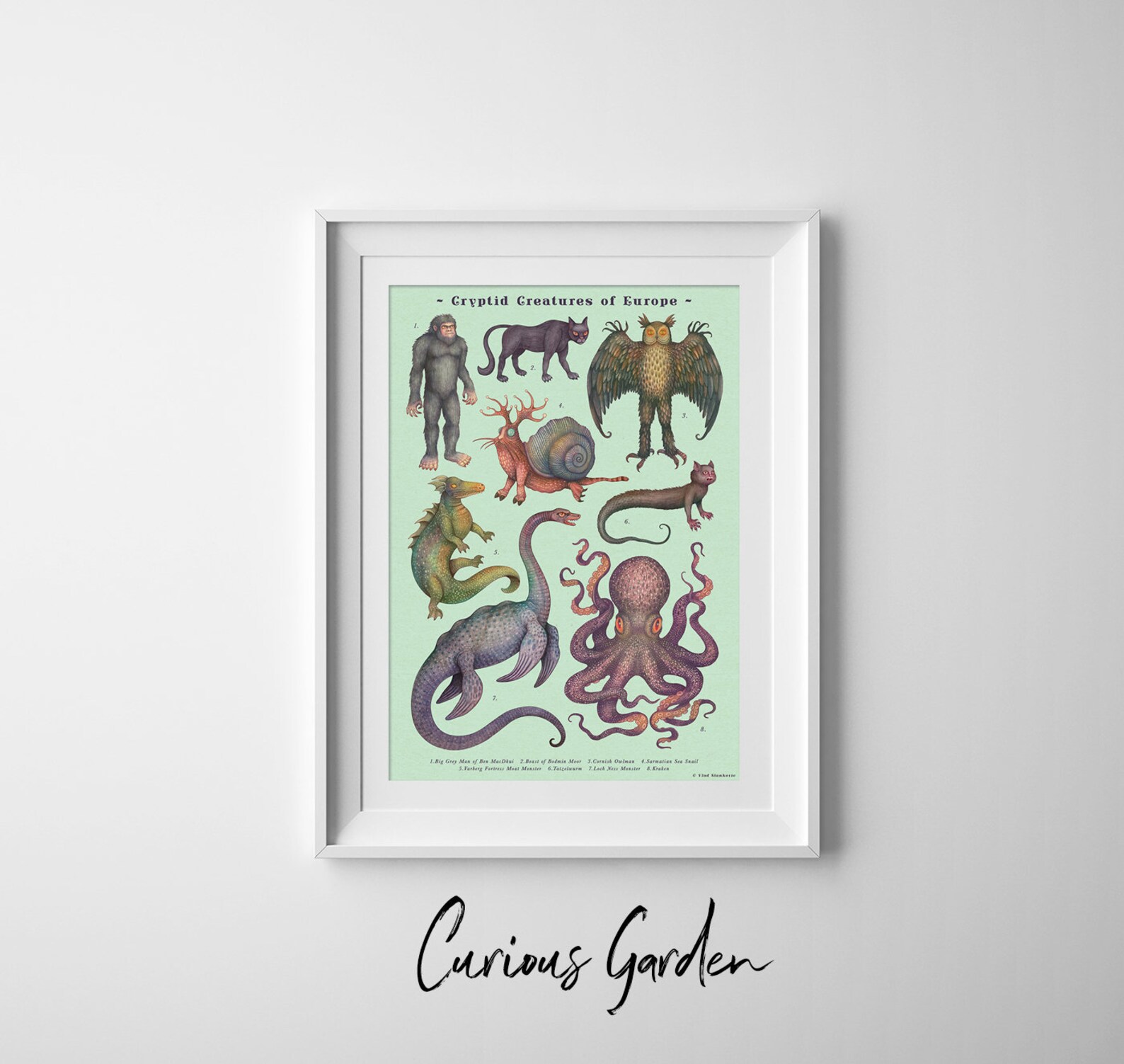 Cryptids of Europe - Etsy