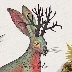 Mythical Creatures of Cryptozoology, Cryptid Art Print, Cryptids Art ...