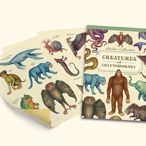 Creatures of Cryptozoology Sticker Pad - Etsy